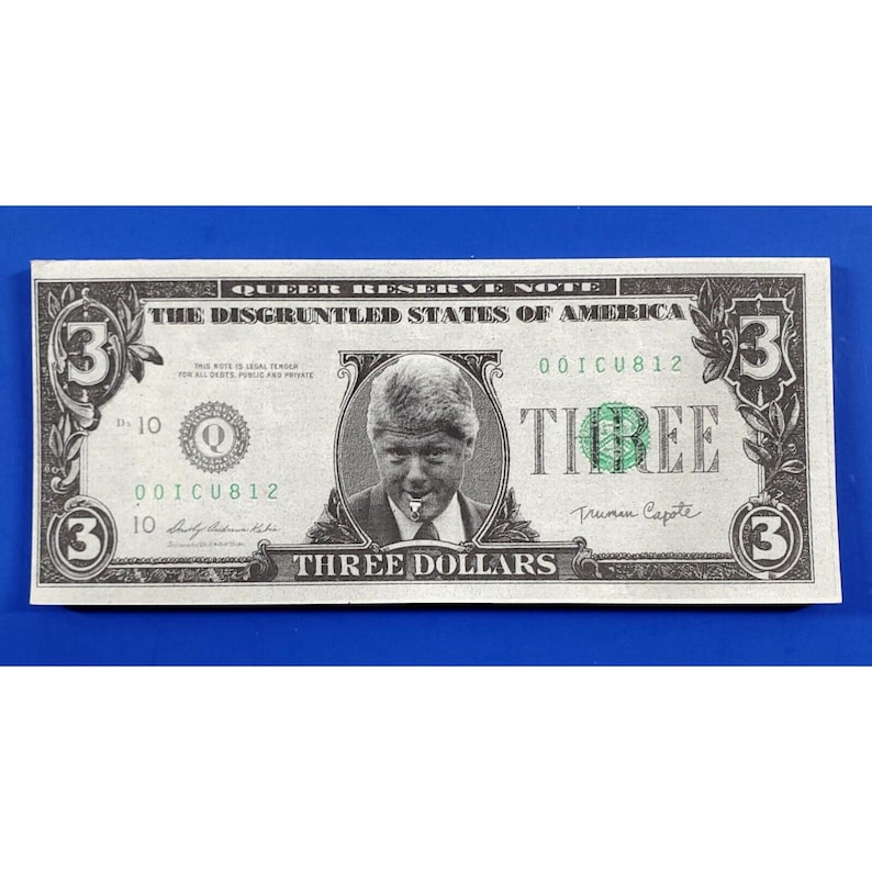 President Bill Clinton 3 Dollar Bill Novelty Slick Times 1993 Money Pack of 23 - Etsy