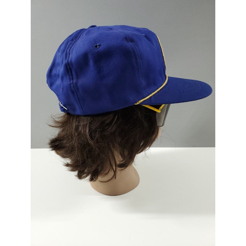 Vintage Chevy Chevrolet #1 Patch Dealer Blue Cap Rope Golf Baseball Hat ...