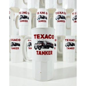 Vintage NOS Texaco Tanker Advertising Super Big Gulp Liter Mug Cup ...