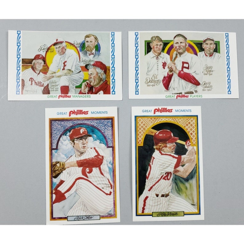 1983 Nostalgia Night Philadelphia Phillies Baseball Postcard Scmidt ...