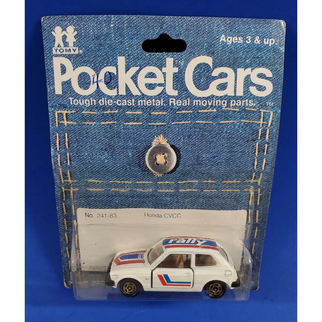 1981 NOS TOMY Pocket Car Honda CVCC Civic Rally Car No 241-83 Made ...