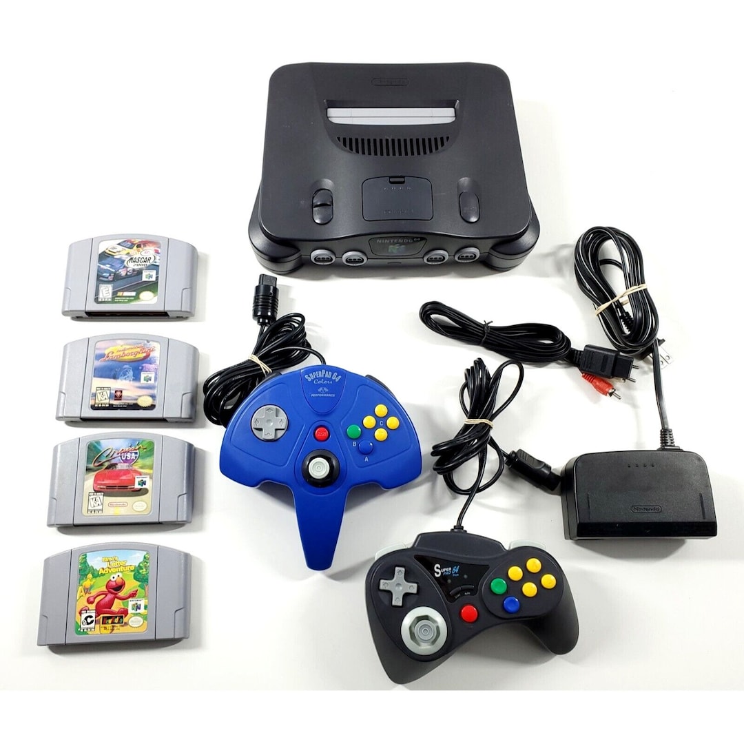 N64 Nintendo 64 System Console 4 Game Bundle Clean Tested 2 Tight ...