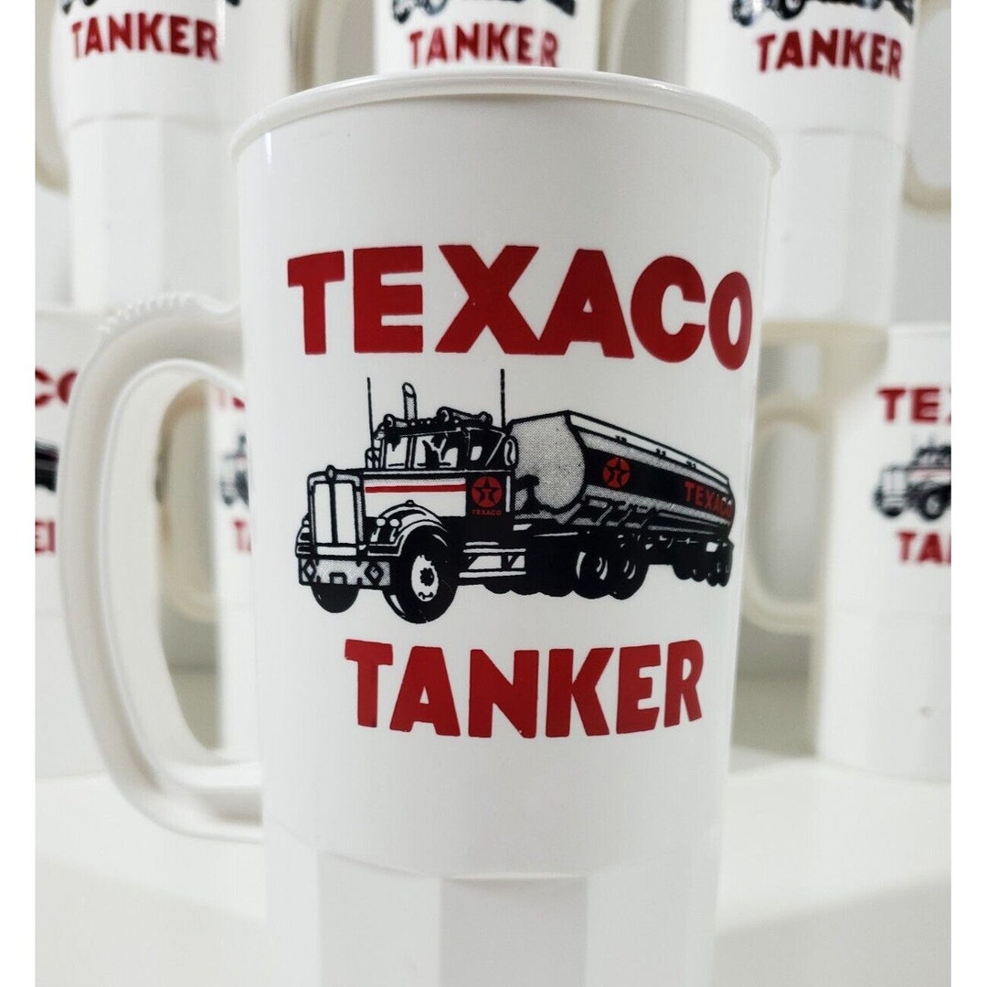 Vintage NOS Texaco Tanker Advertising Super Big Gulp Liter Mug Cup ...