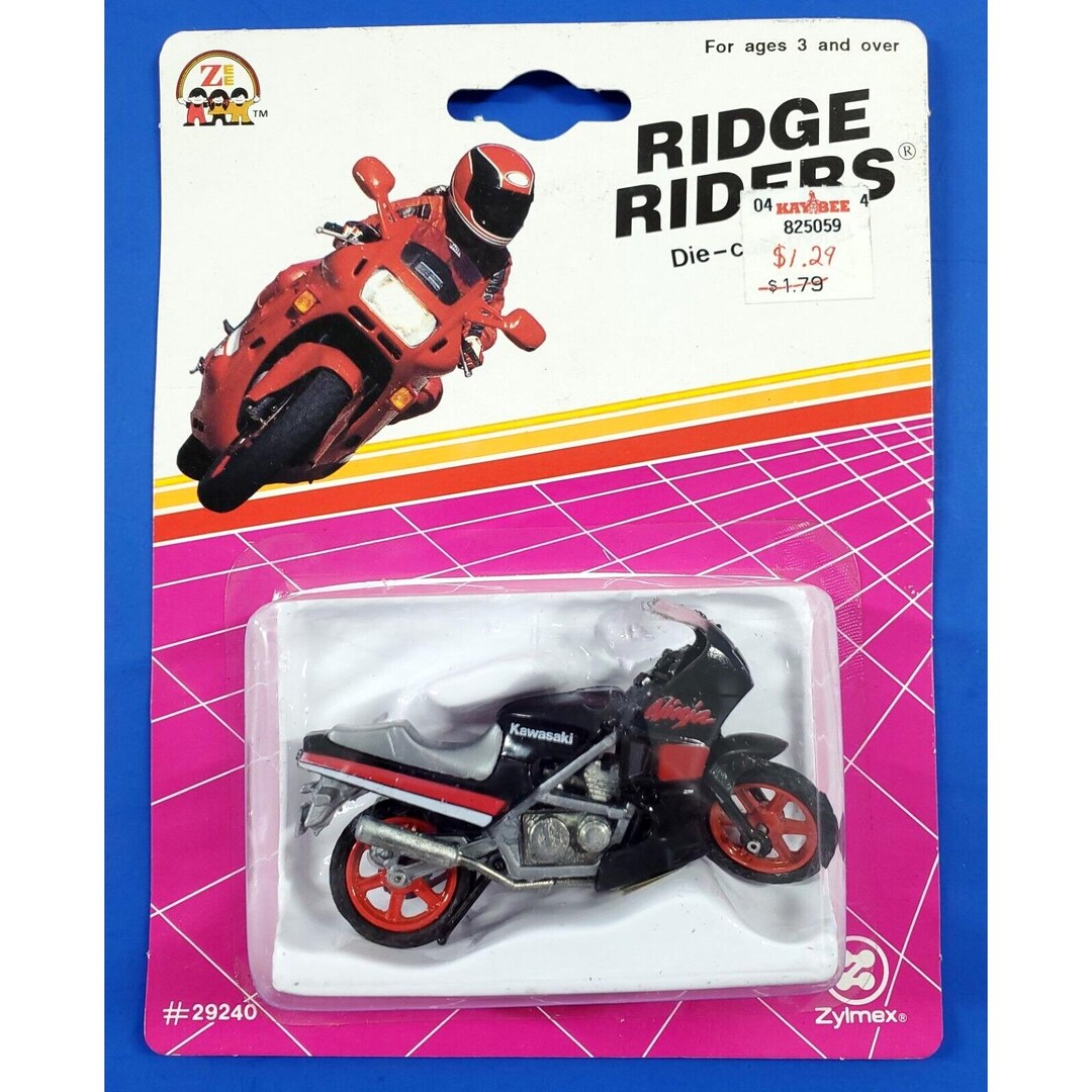 1993 Ridge Rider Die Cast Kawasaki Ninja Motorcycle #29240 Zylmex Toy ...