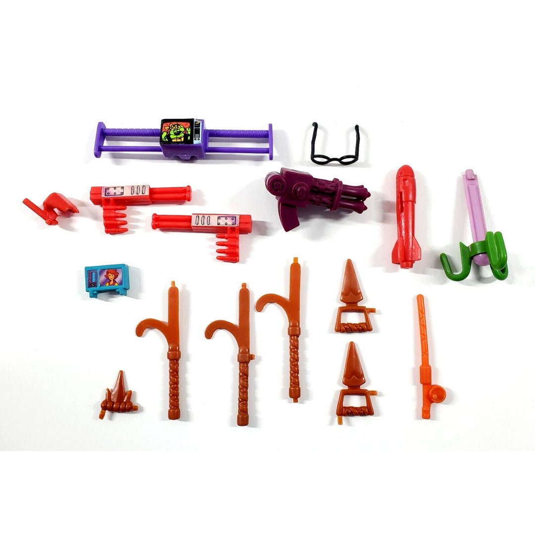Playmates TMNT 80s Weapons Accessories Lot Teenage Mutant Ninja Turtles ...