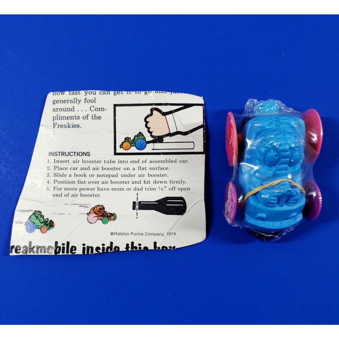1970s Ralston Purina Freakies Cereal SNORKLEDORF Balloon Car Cereal ...