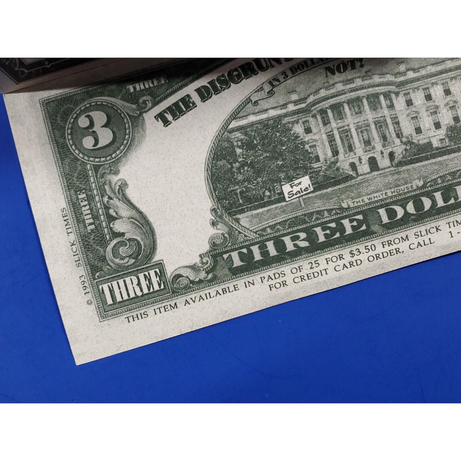 President Bill Clinton 3 Dollar Bill Novelty Slick Times 1993 Money Pack of 23 - Etsy