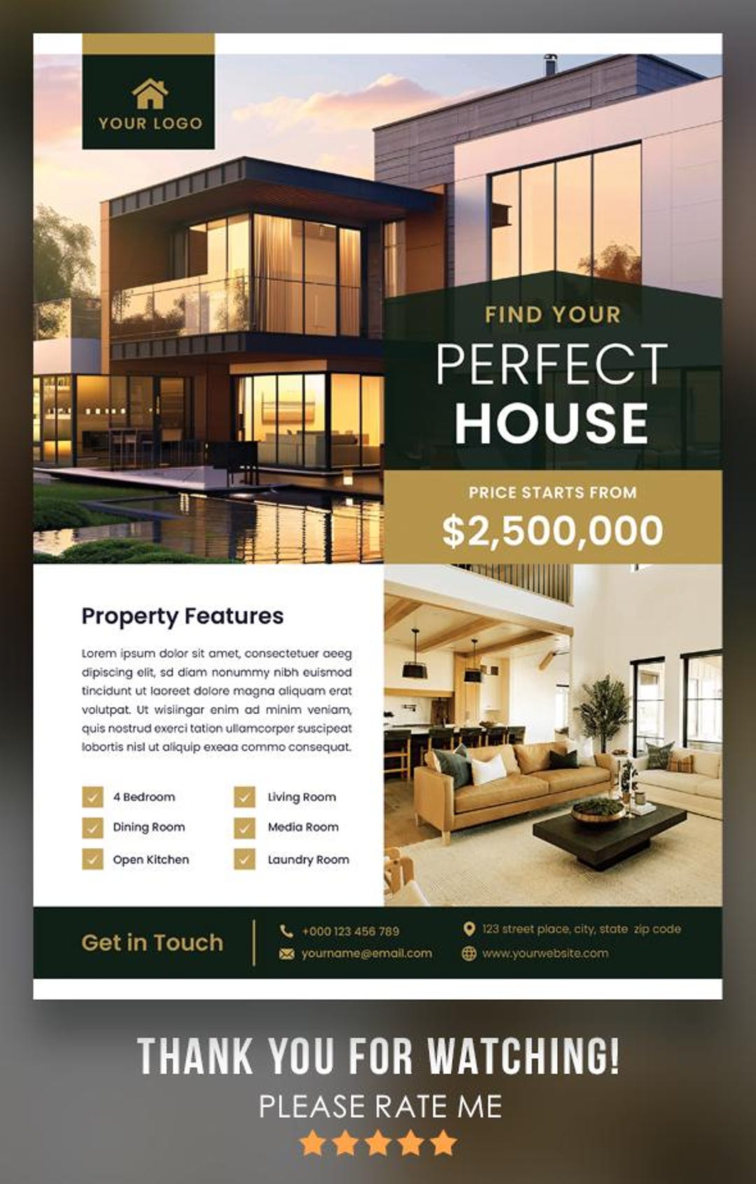 Real Estate Flyer - Etsy