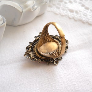Red Victorian Ring Red Faceted Ring Victorian Jewelry - Etsy