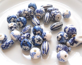 Delft Blue Beads - Etsy