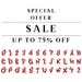 Christmas Alphabet & Numbers PNG Set | Festive Santa Hat Letters | Red ...