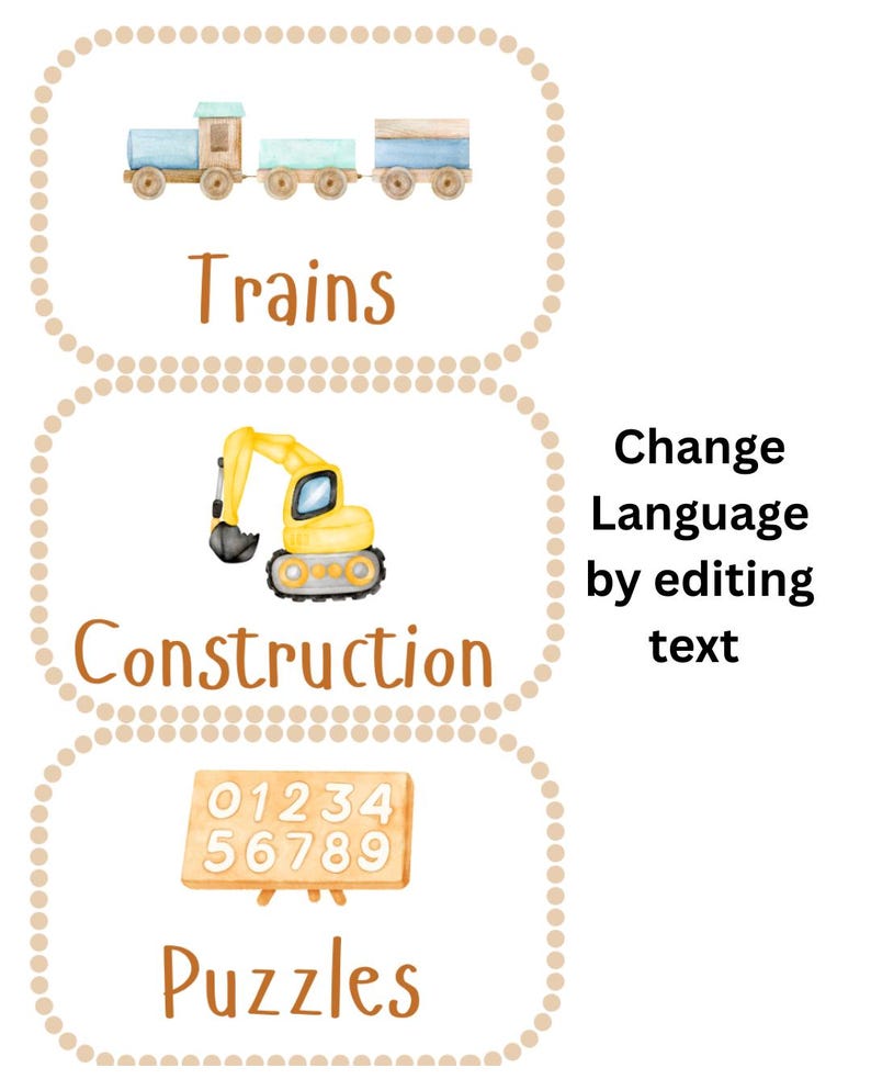 Toy Bin Labels Playroom Label Trofast Toy Storage Box Organization Kids ...