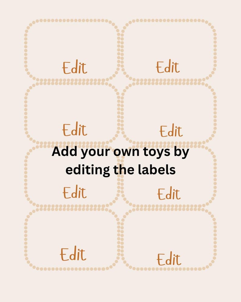 Toy Bin Labels Playroom Label Trofast Toy Storage Box Organization Kids ...