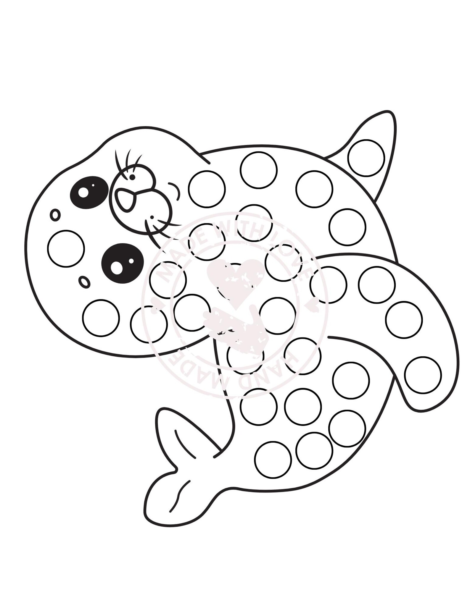 Animal Dot Art Printables | Preschool Toddler Activity (digital ...