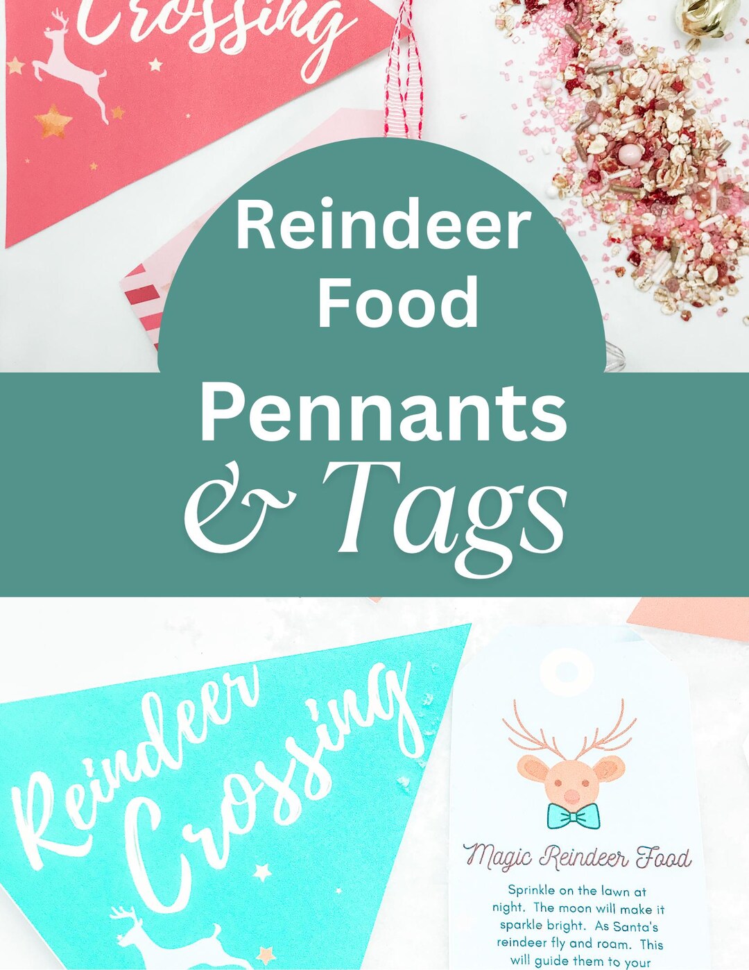 Printable Reindeer Food Kit | Christmas Eve Tradition | DIY Reindeer ...