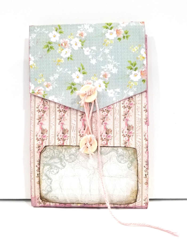 Handmade Flip Pocket Folio Junk Journal Insert With Pull Out Tags - Etsy