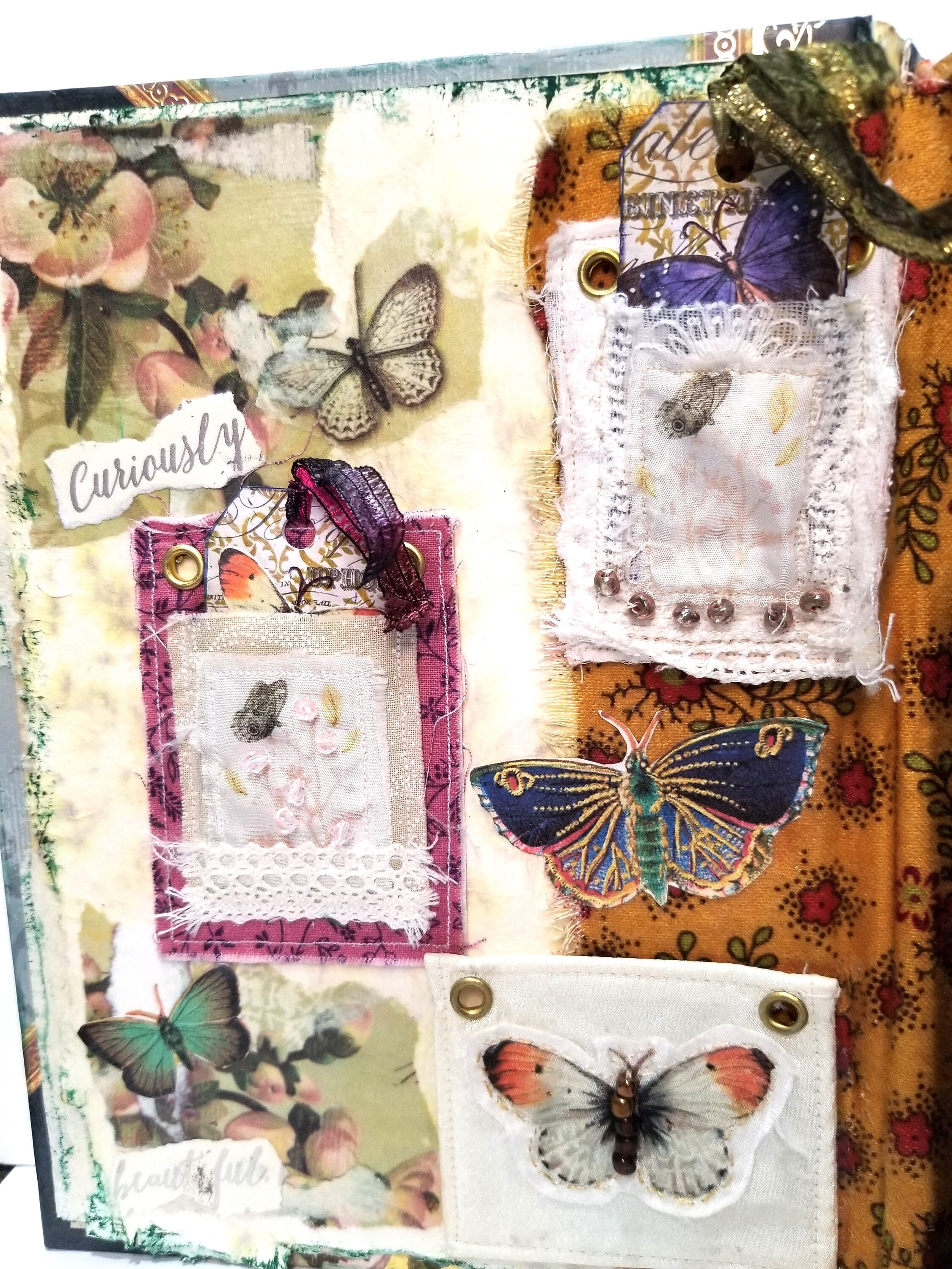 Nature Themed Collage Art Mixed Media Assemblage - Garden Inspired 3D ...