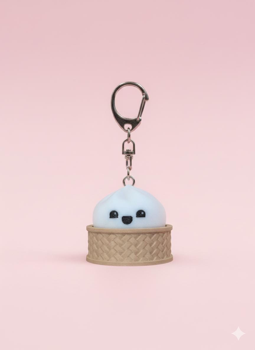 Custom Face Bao Bun Fidget Clicker Keychain • Silent or Clicky Switch ...