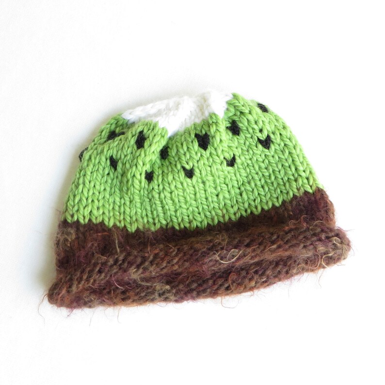 Kiwi Hat Soft Hand Knit Baby Size Ready to Ship - Etsy