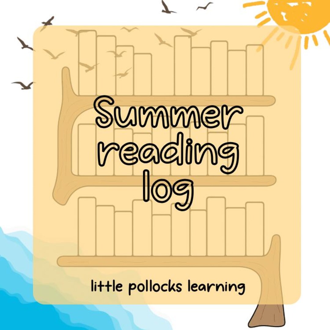 Printable Summer Reading Log for Kids | Fun Book Tracker PDF | Digital ...
