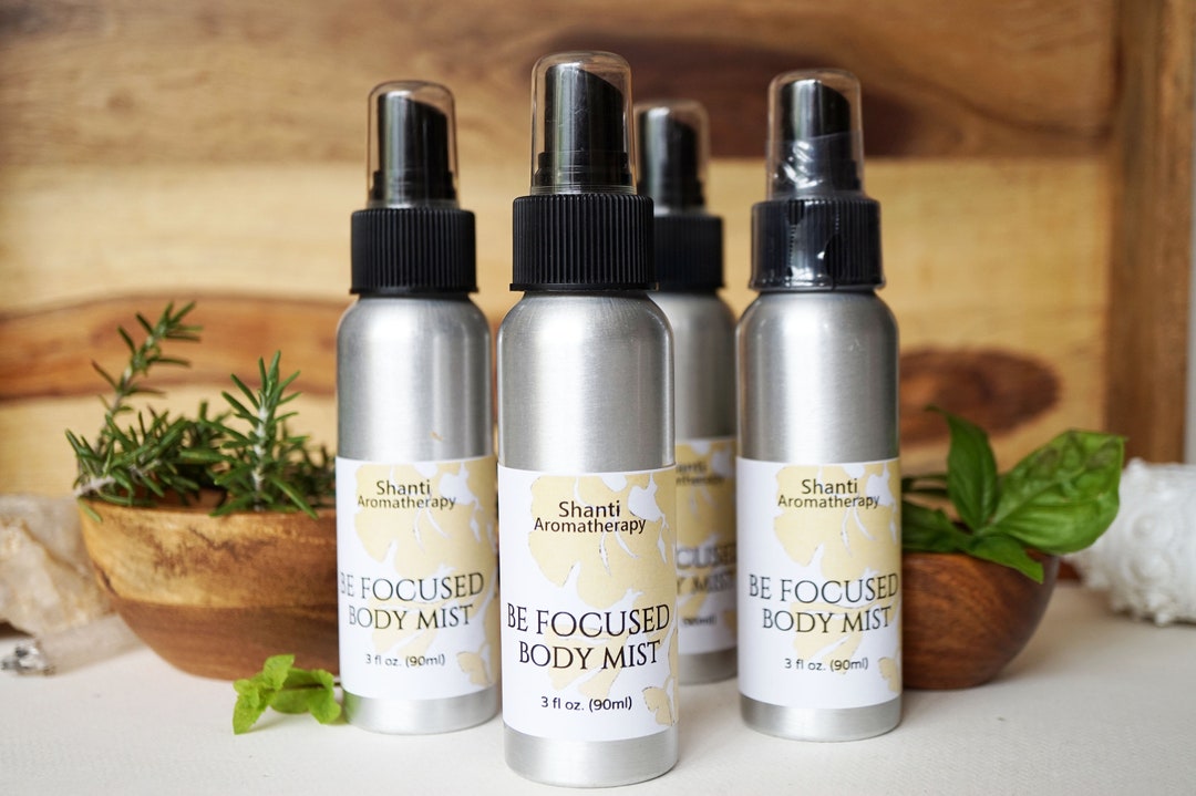 Be Focused Body Mist - Aromatherapy Mist for Concentration - Focus ...