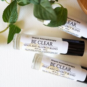 Be Clear Roll on Aromatherapy Blend Sinus Blend - Etsy