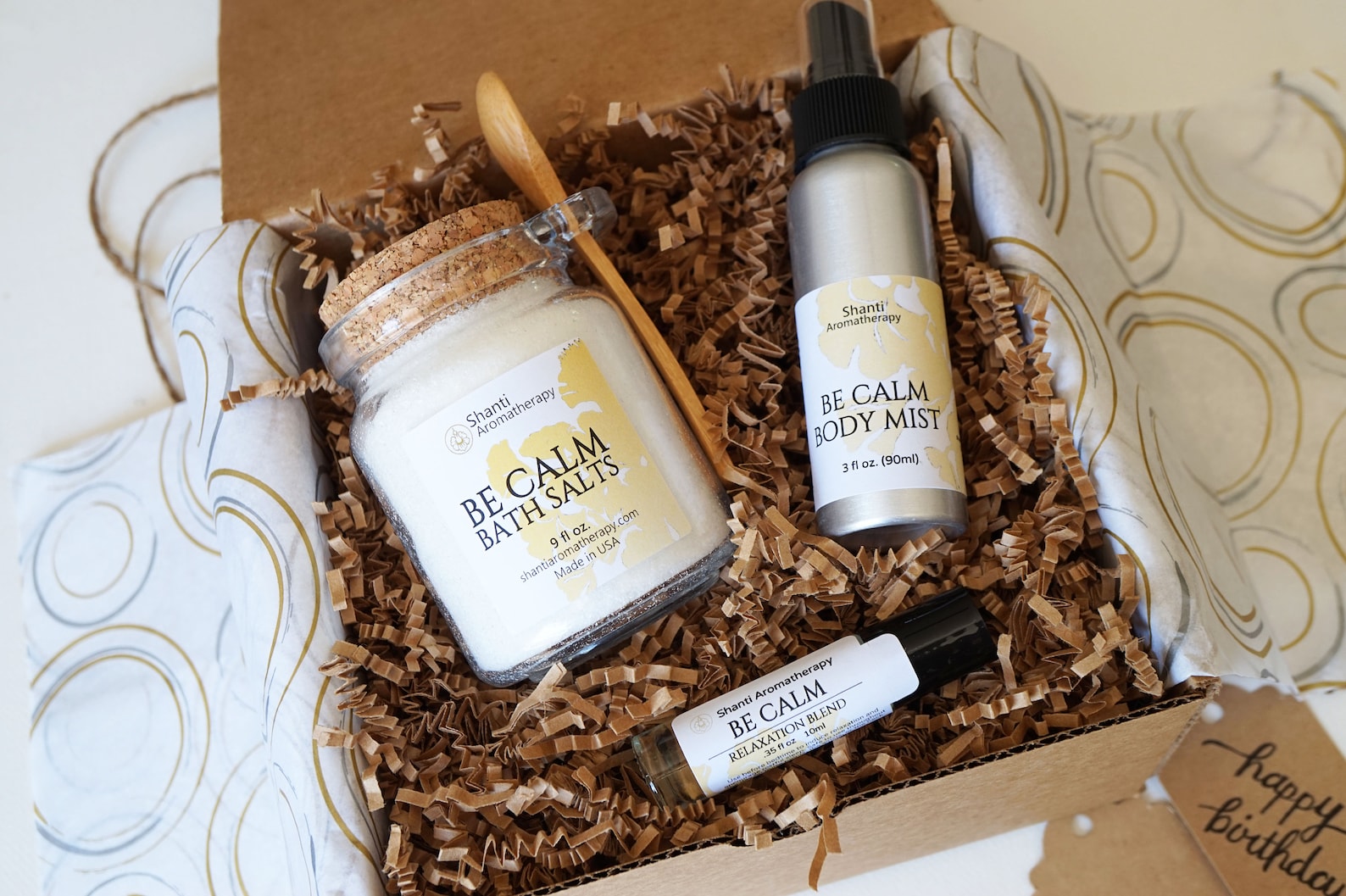 Be Calm Lavender Self Care Gift Set for Relaxation Stress | Etsy