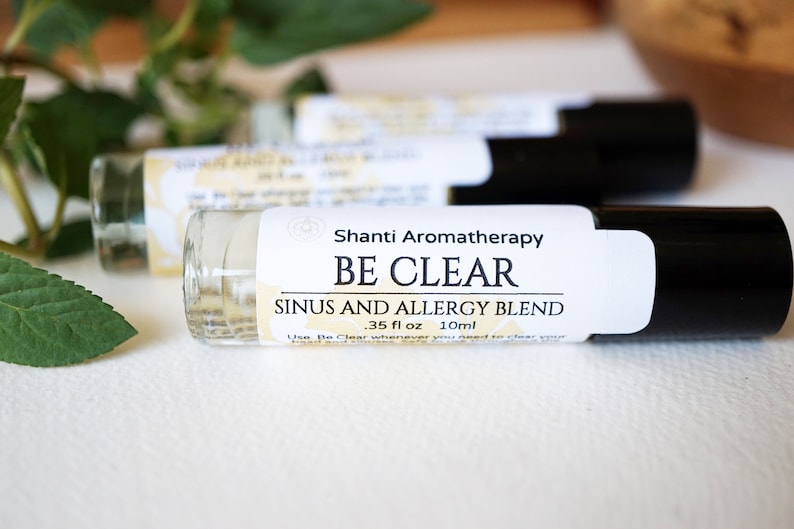 Be Clear Roll on Aromatherapy Blend Sinus Blend - Etsy