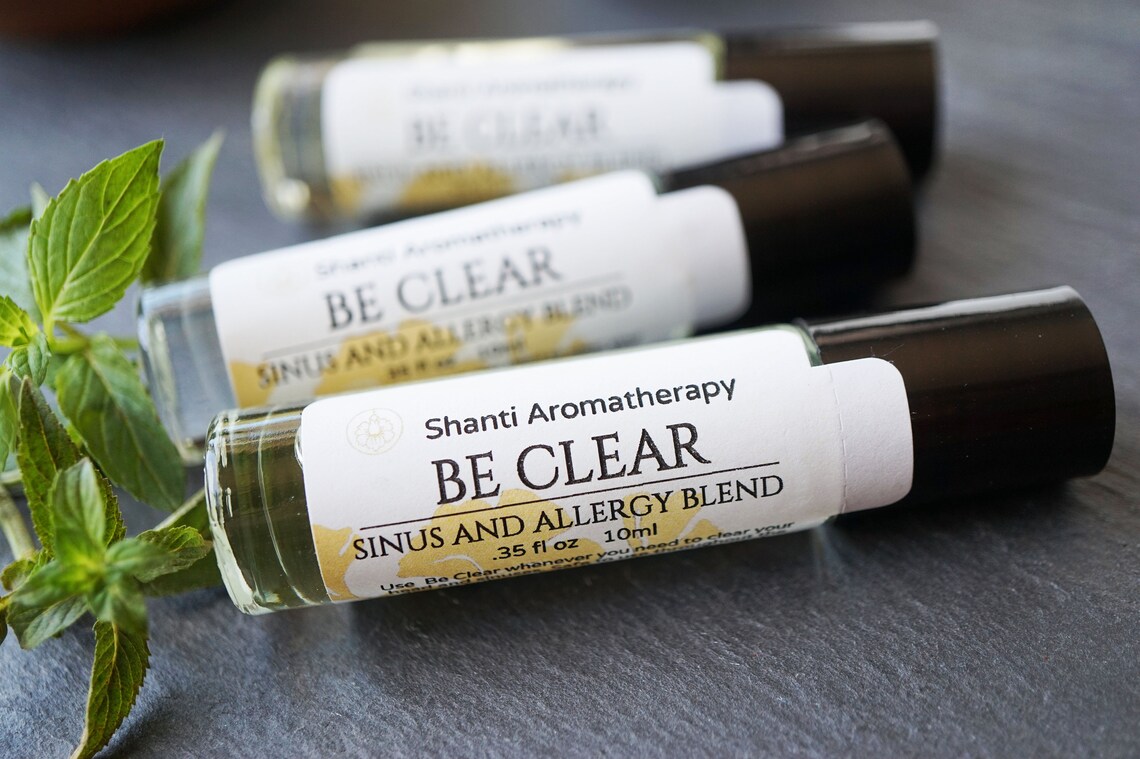 Be Clear Roll on Aromatherapy Blend Sinus Blend - Etsy