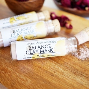 Balance Clay and Herb Mask - Sample - Rose and Pink Clay - All Natural ...