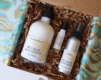 Be Calm Lavender Self Care Gift Set for Relaxation Stress | Etsy
