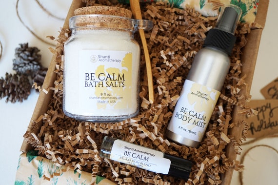 Be Calm Lavender Self Care Gift Set for Relaxation Stress | Etsy