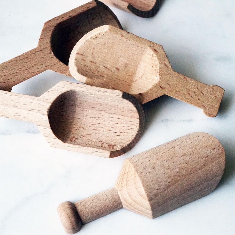 Wooden Scoops for Herbs - Etsy