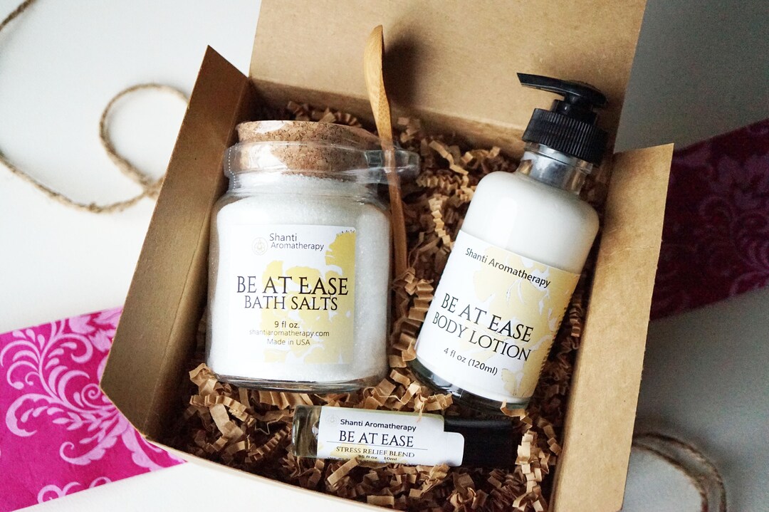 Be at Ease Gift Set for Relaxation Stress Relief - Christmas Spa Gifts ...