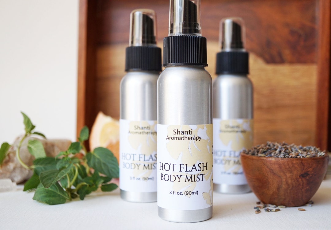 Hot Flash Cool and Refreshing Body Mist - 3oz Cooling Essential Oils ...