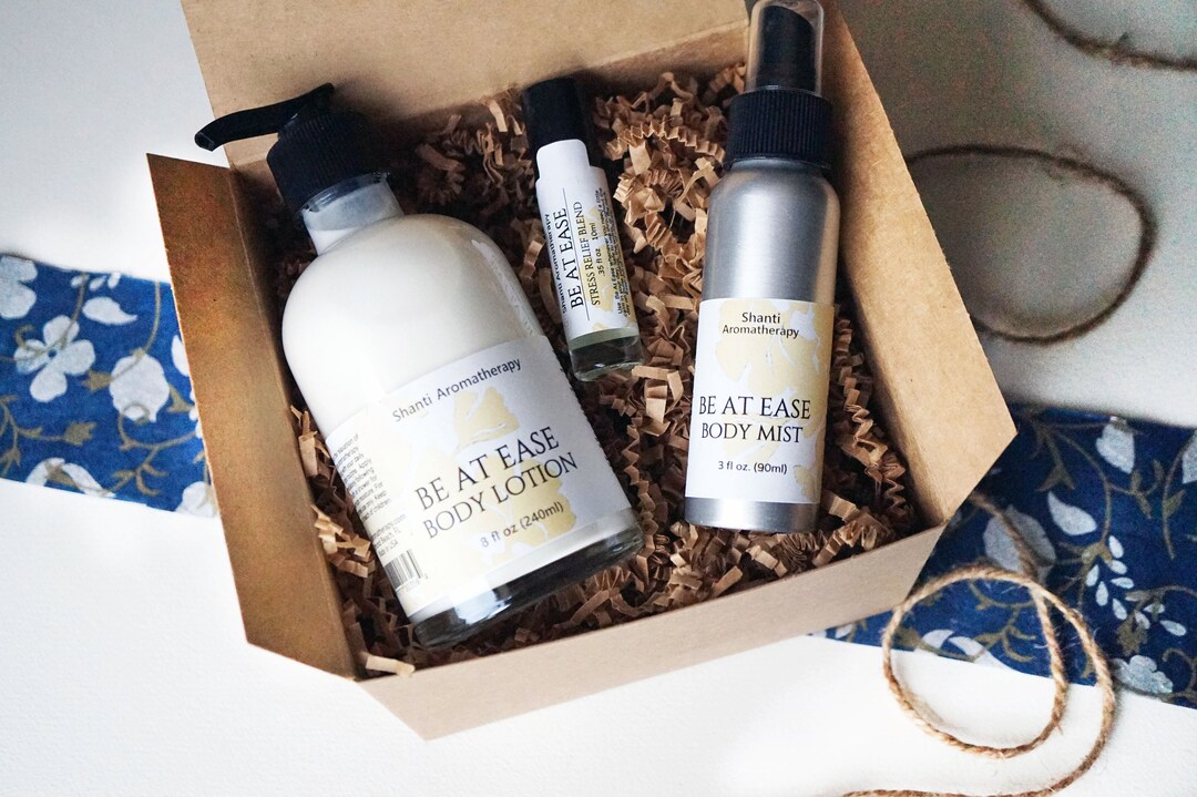 Be at Ease Gift Set - Lavender Geranium Relaxation - Gifts for Mom ...