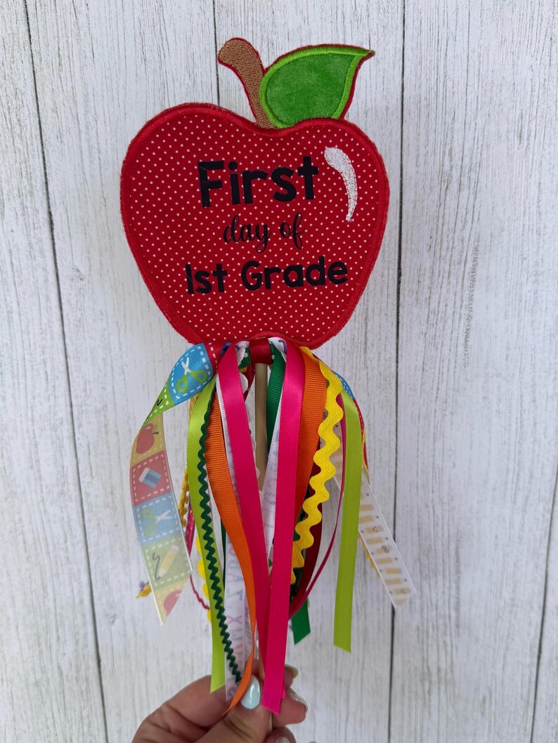 Double Sided First Day Last Day of School Wand – Custom Grade Level ...