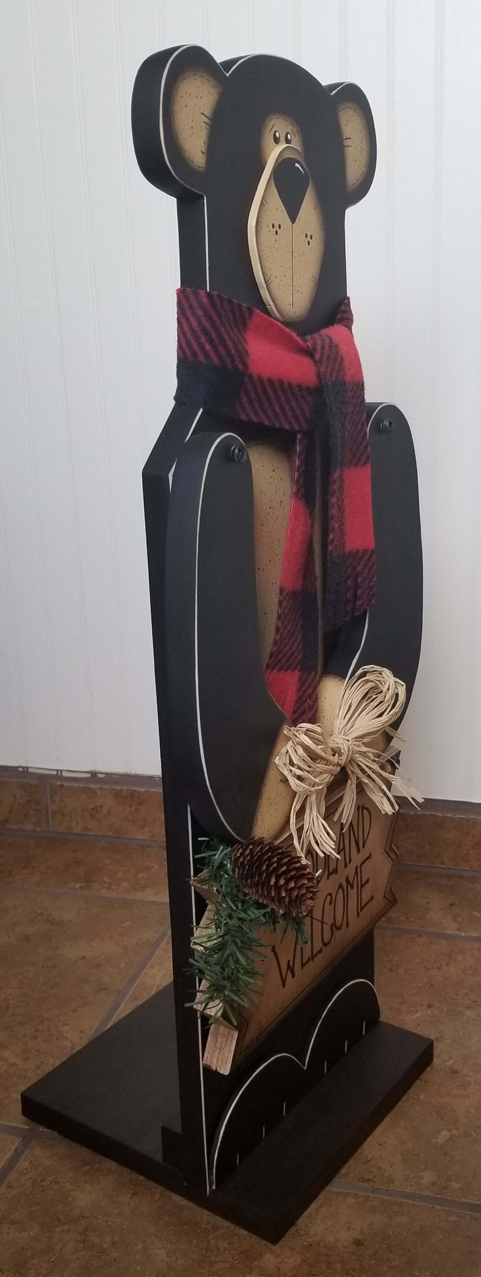 Bear Porch Greeter Porch Sign Bear Sign Welcome Sign Hand - Etsy