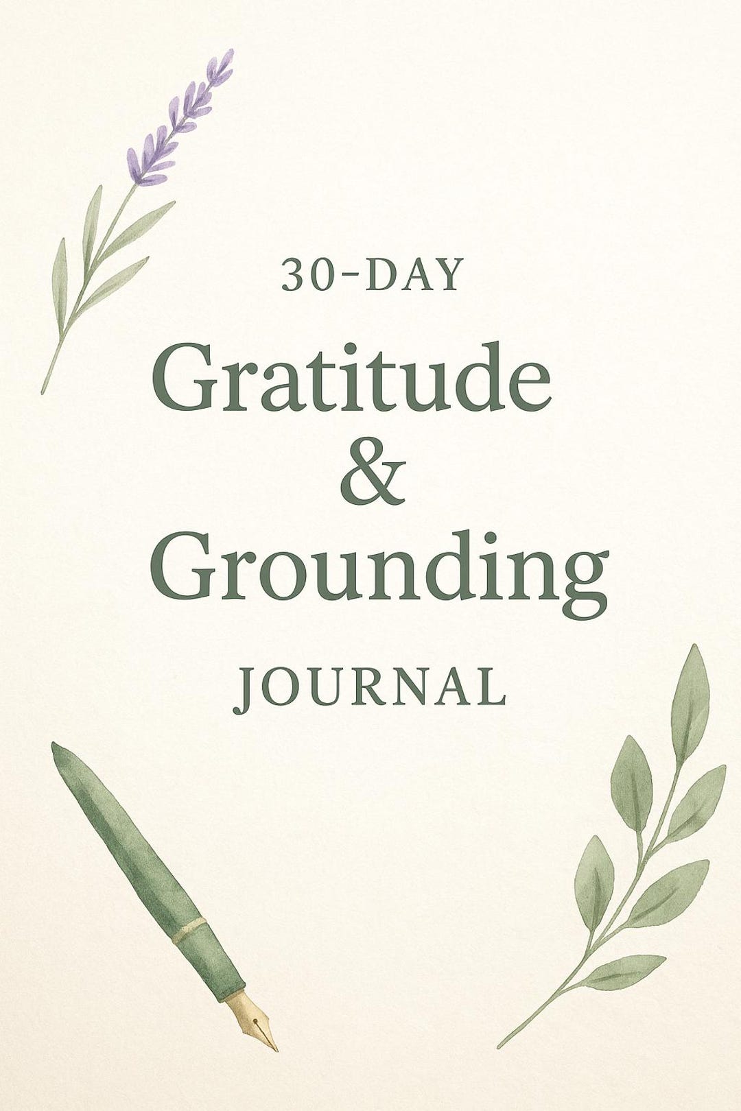 30-day Gratitude and Grounding Journal | Daily Prompts for Mindfulness ...