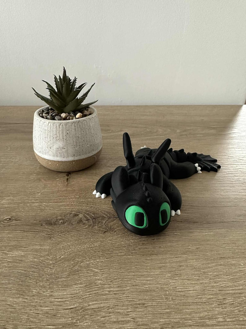 Fidget Flex - Dragon Figure – Toothless & Fury – Articulated 3D Printed ...