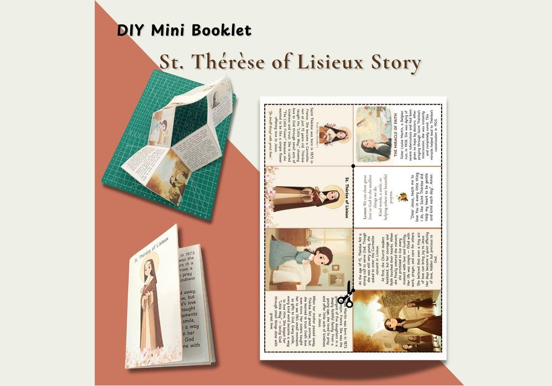 Saint Thérèse of Lisieux Story DIY Mini Booklet: Catholic Kids Lesson ...