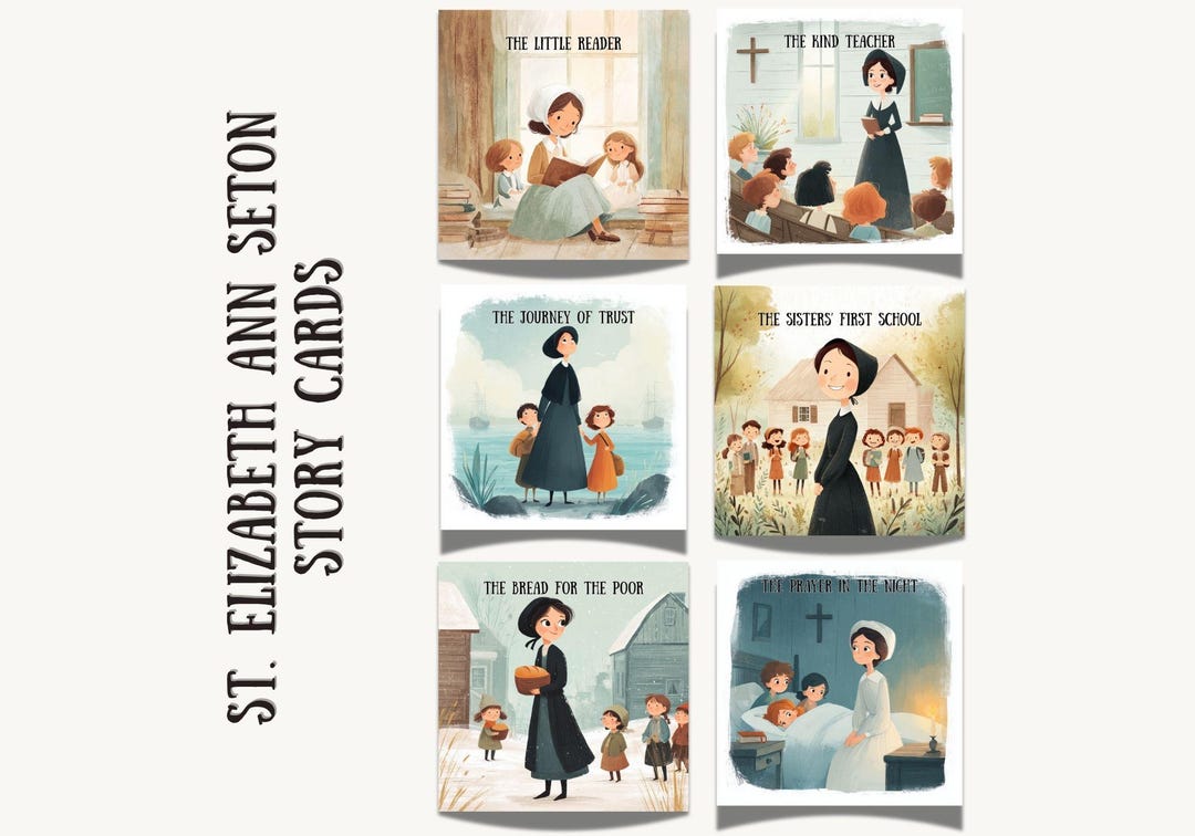 St. Elizabeth Ann Seton Story Cards: Catholic Homeschool Resource ...