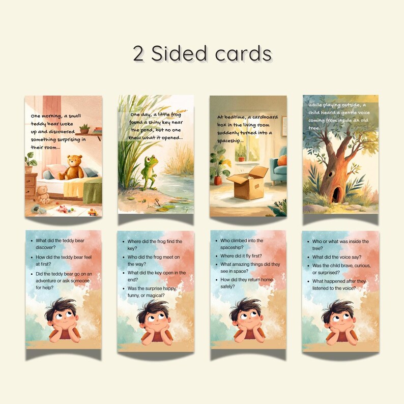 Story Starter Cards for Kids – Printable Creative Storytelling Game (24 ...