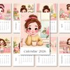 Magical Cottagecore Open Printable Monthly Calendar Planner, Digital ...
