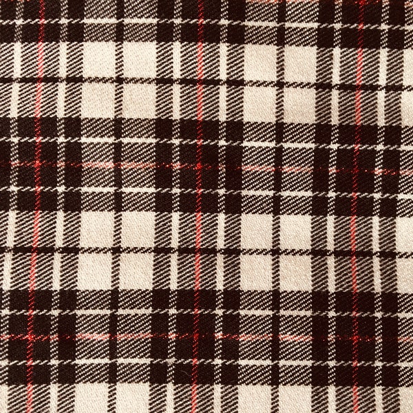 Black and White Plaid Fabric - Etsy