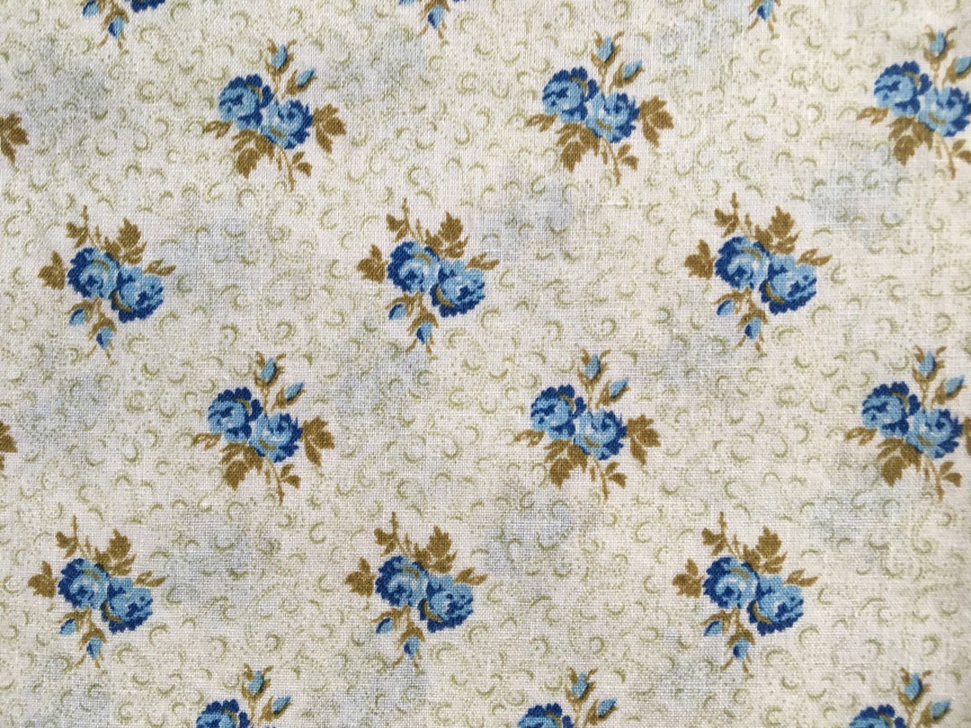 Vintage Miniature Blue Rose Bud Floral Flower Garden Dainty Delicate ...