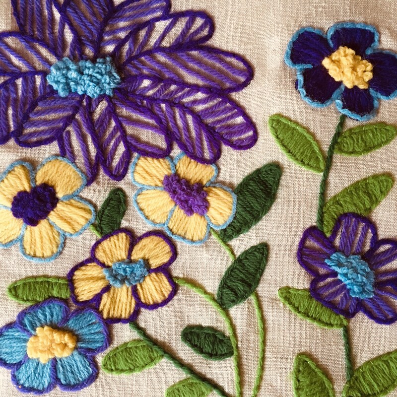 Floral Needlepoint - Etsy