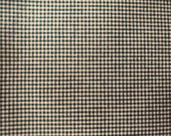 Vintage Miniature Black & White Gingham Check Cotton Fabric - Etsy