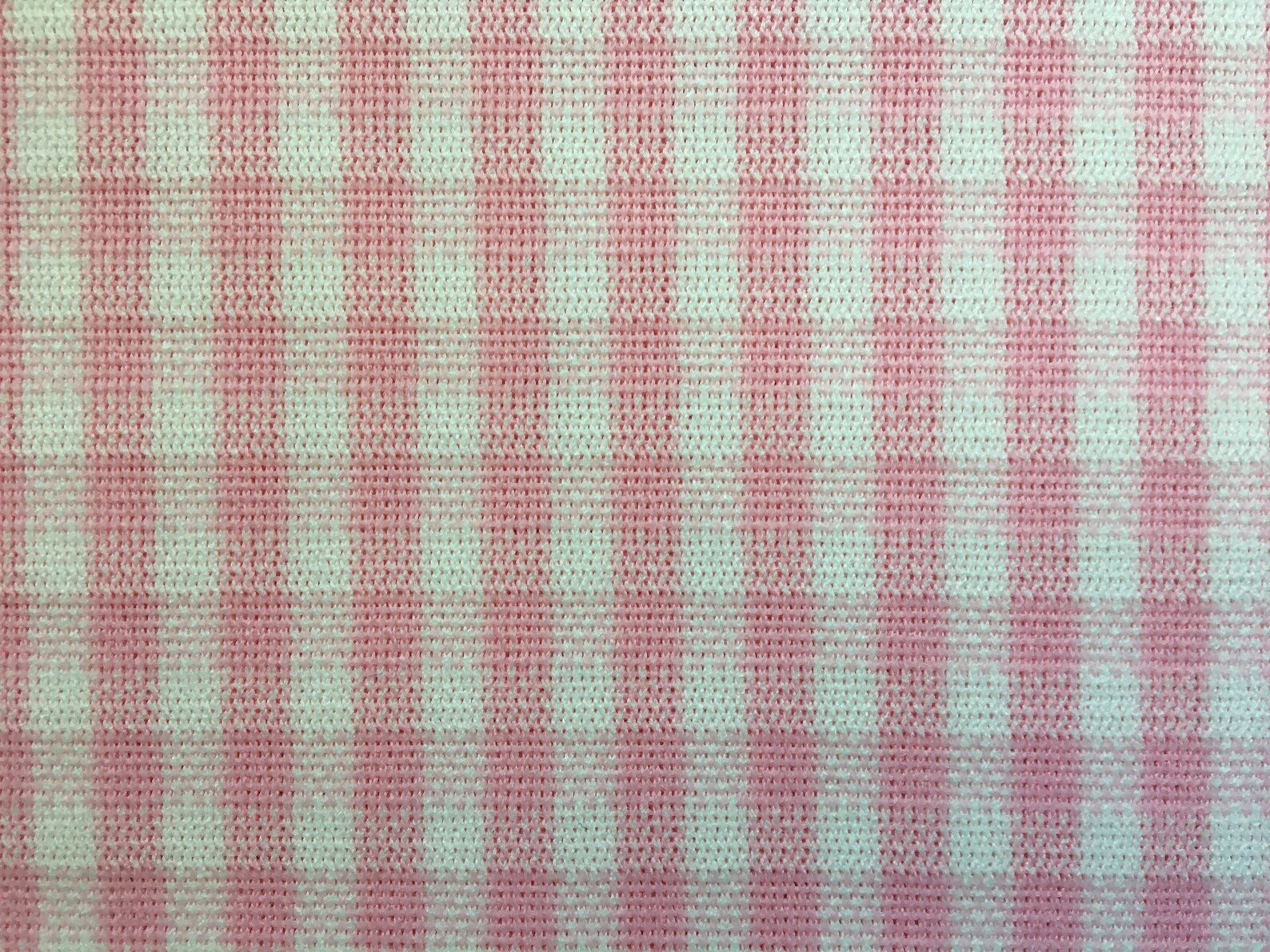 Vintage Retro 1960's Pink White Gingham Check Polyester - Etsy