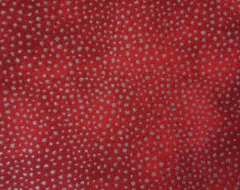 Retro Red Floral Fabric Retro Flowers by Laurawrightstudio Geometric ...